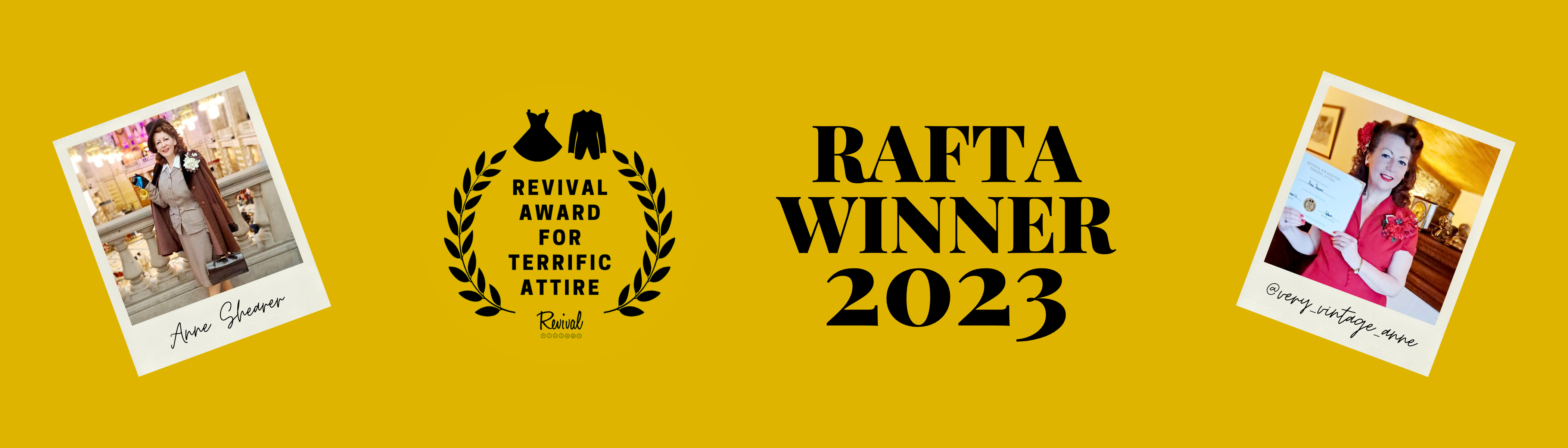 RAFTA Winner 2023 - Anne Shearer – RevivalVintage