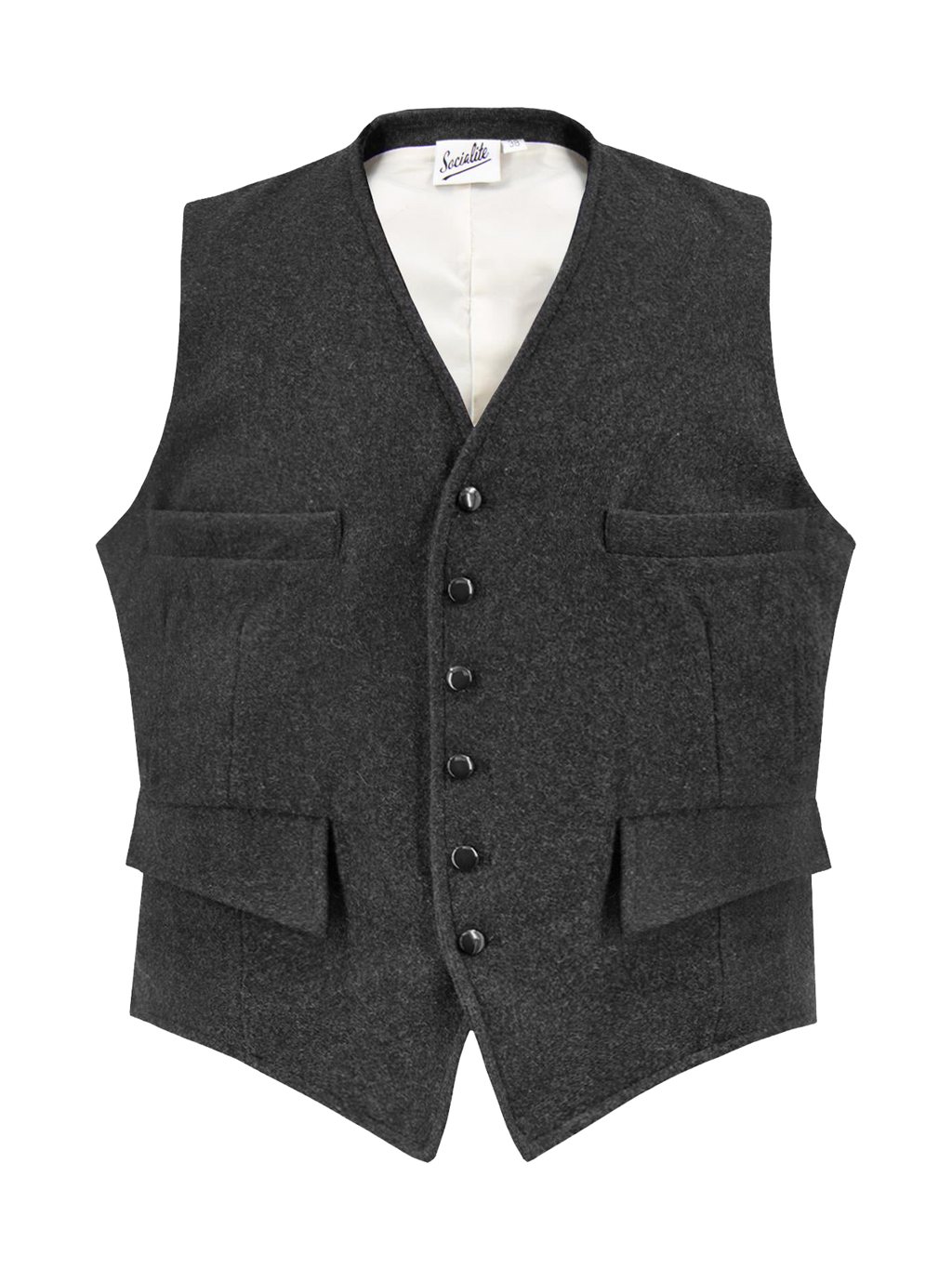 1940s Vintage Deliverance Marl Waistcoat in Charcoal – RevivalVintage