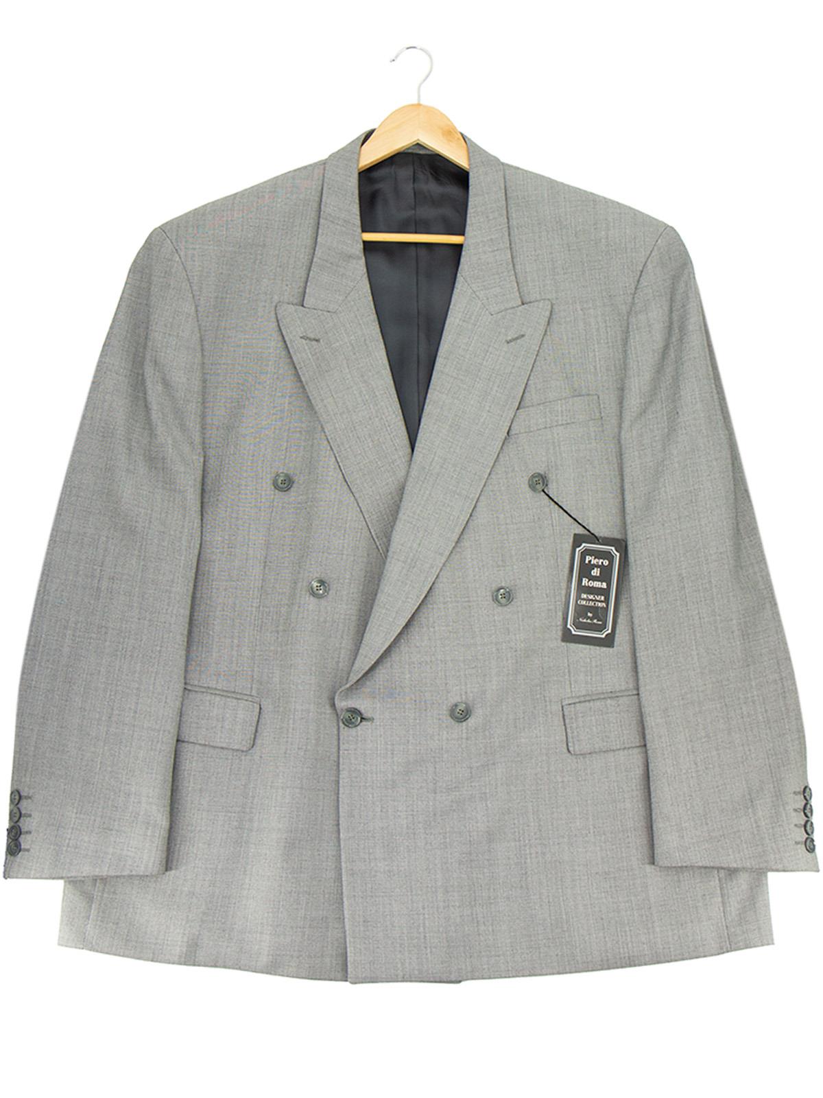 Light Grey Wool Mix Deadstock 1940s Style Demob Suit – RevivalVintage