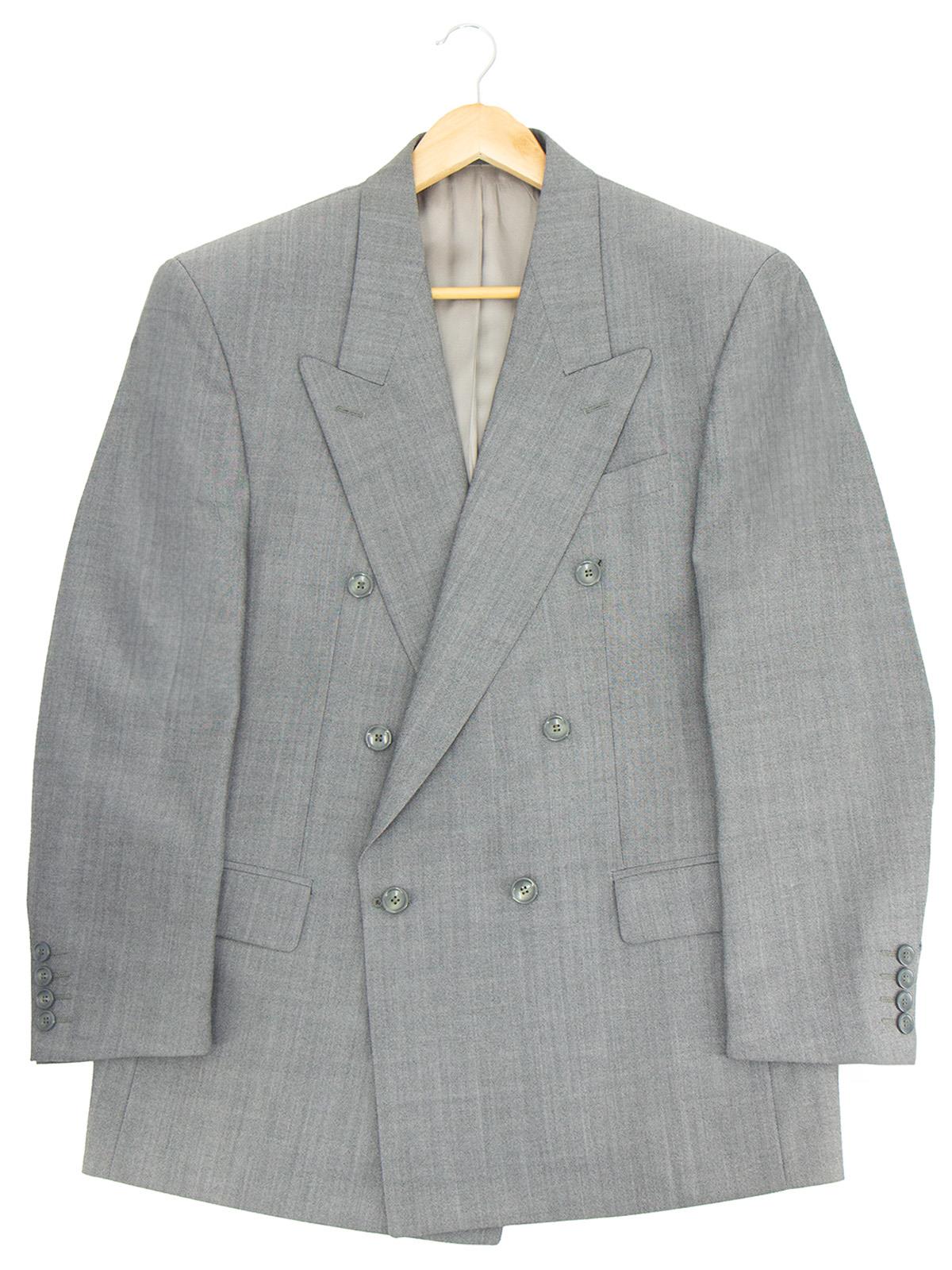 Light Grey Wool Mix Deadstock 1940s Style Demob Suit – RevivalVintage
