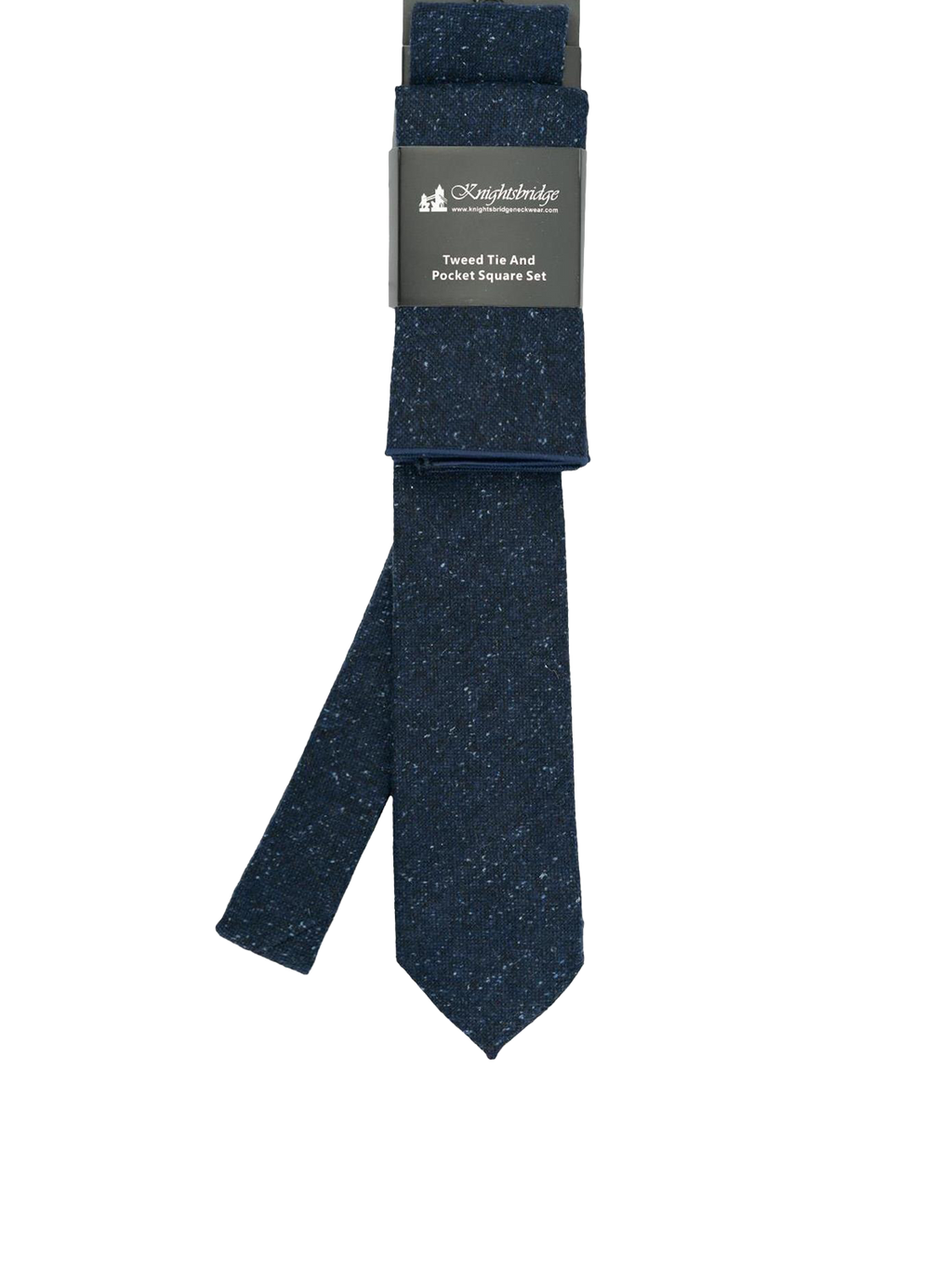 Blue Tweed Vintage Inspired Necktie & Pocket Square Set – RevivalVintage