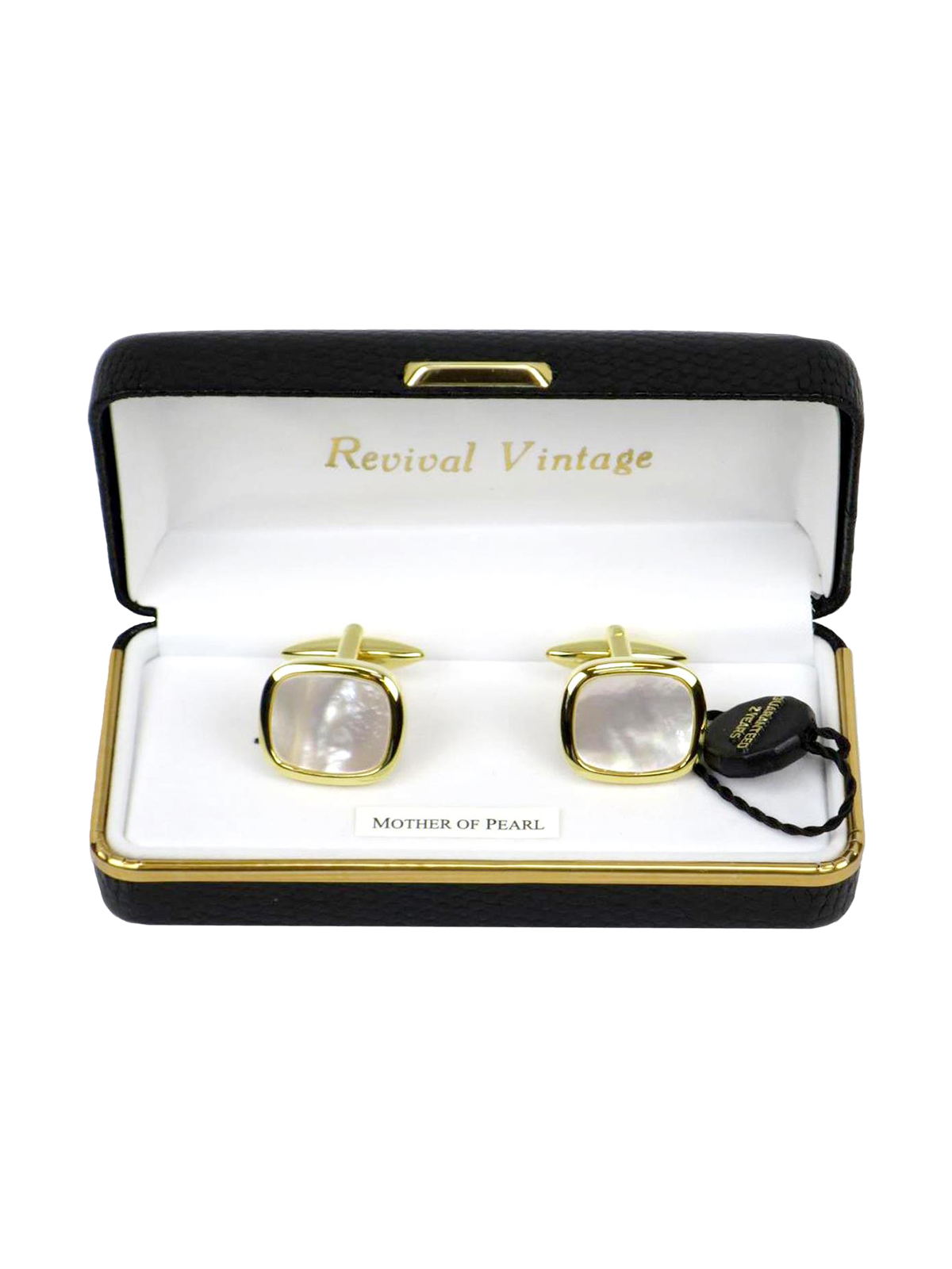 Gold & Mother Of Pearl Vintage Look Cufflinks – RevivalVintage