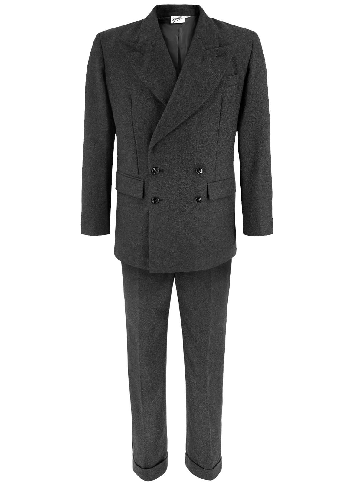 1940s Vintage Deliverance Demob Suit in Charcoal Grey – RevivalVintage
